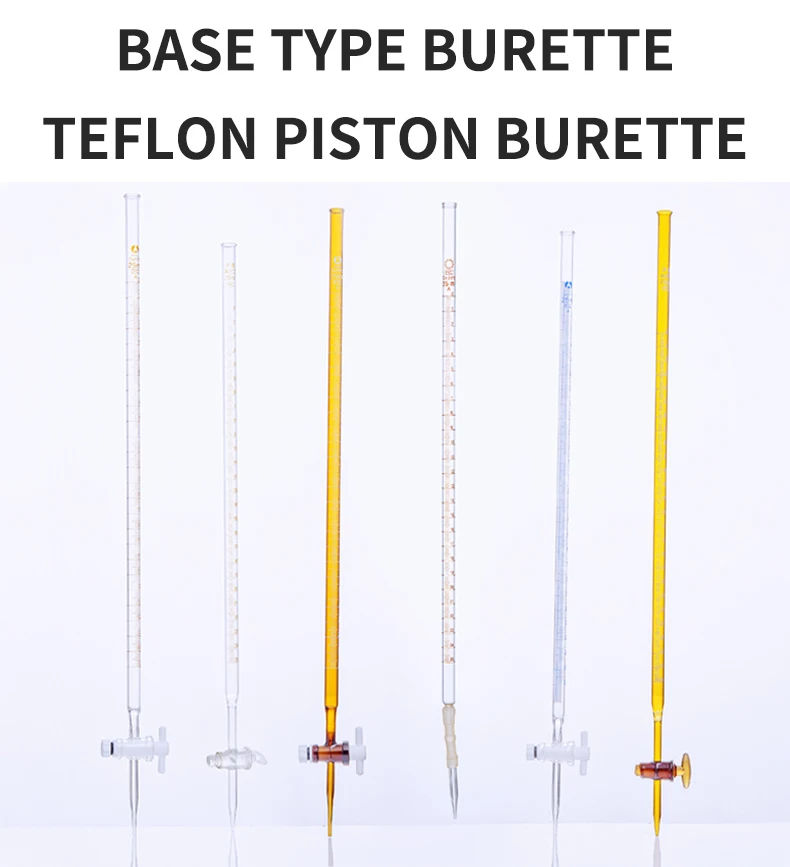 Standard Clear Glass Burette Kit Burette 5ml 10ml 25ml 50 Ml 100ml ...
