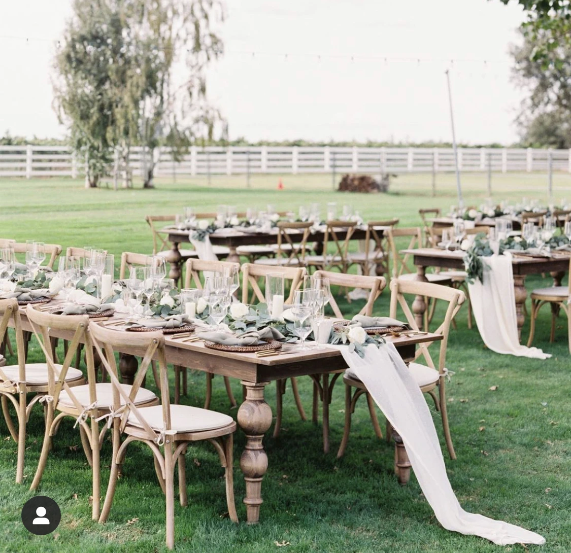 Rustic Wooden Folding Table For Farmhouse Event Venue Dining - Buy ...