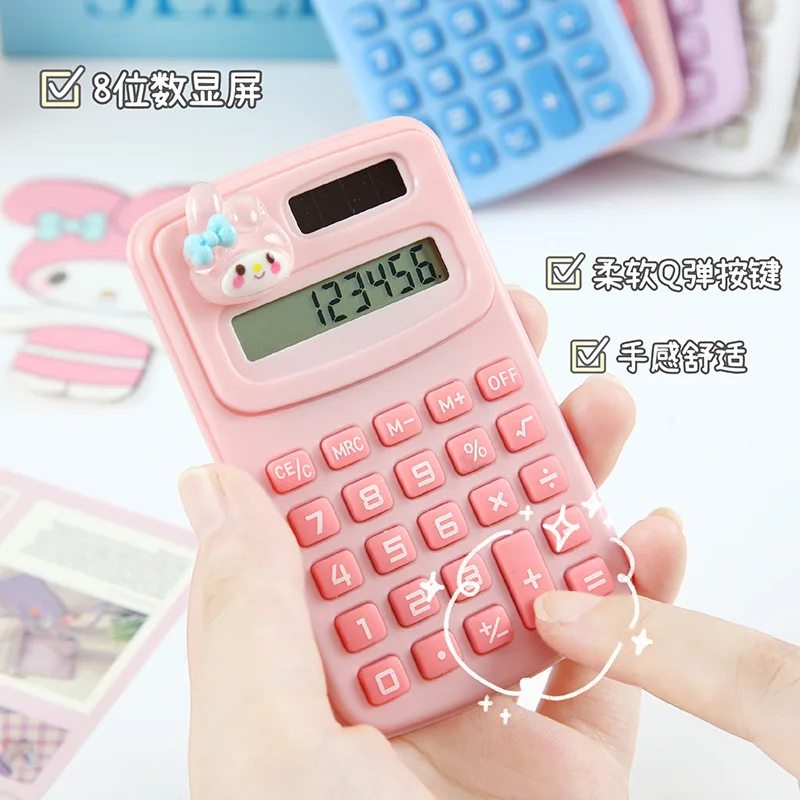 Cartoon Cute Kawaii Portable Pocket School Girls Mini Calculator For ...
