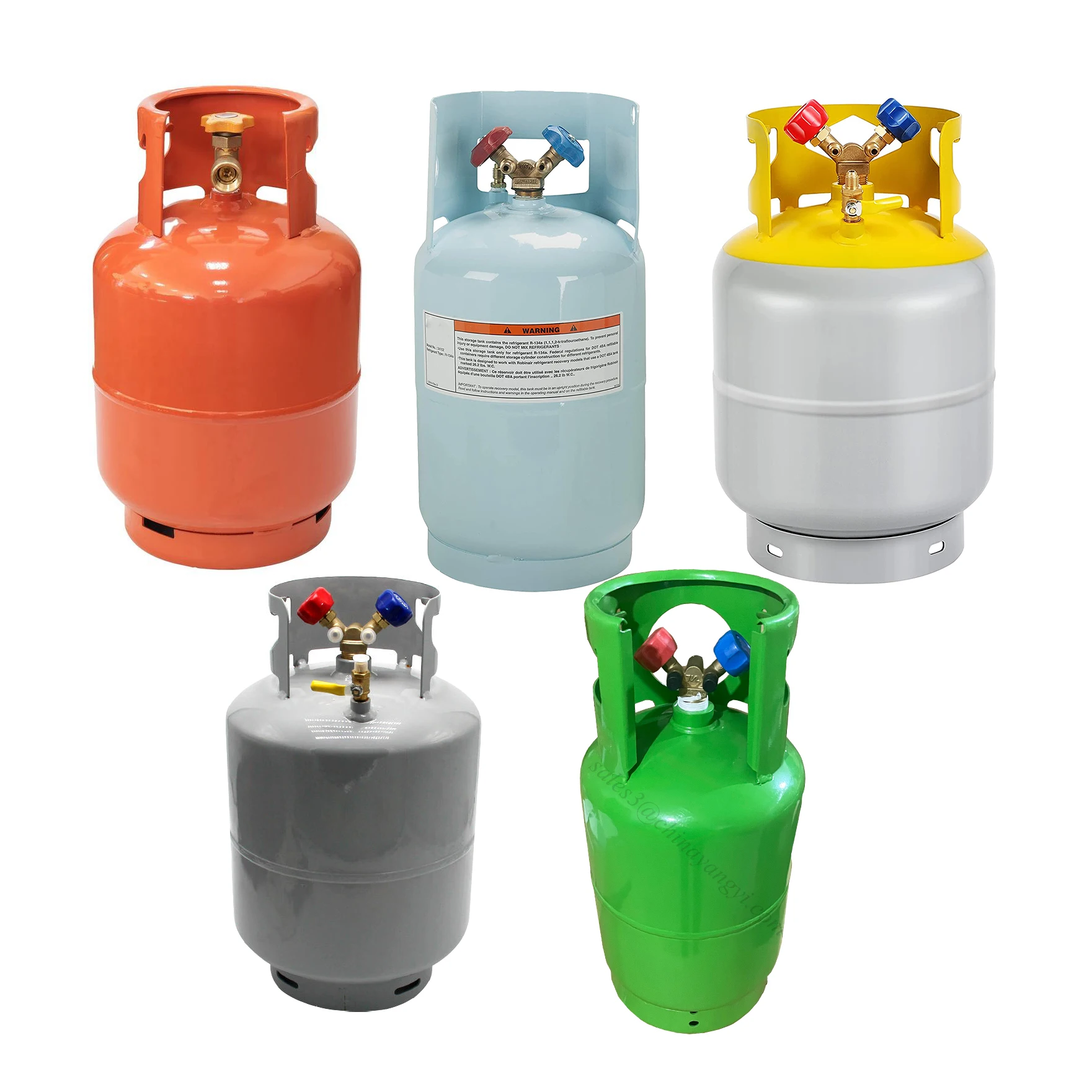 Empty Refrigerants Recovery Gas Cylinders with Safety Valve