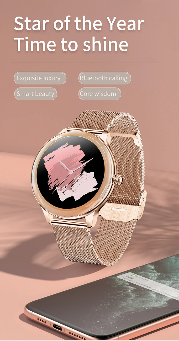 2022 New Oem Smart Watch V33 1.09inch Round Smart Watches Double Straps ...