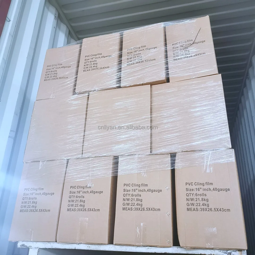 Customized Size And Logo Pvc Cling Film Wrap Stretch Food Wrap Food ...