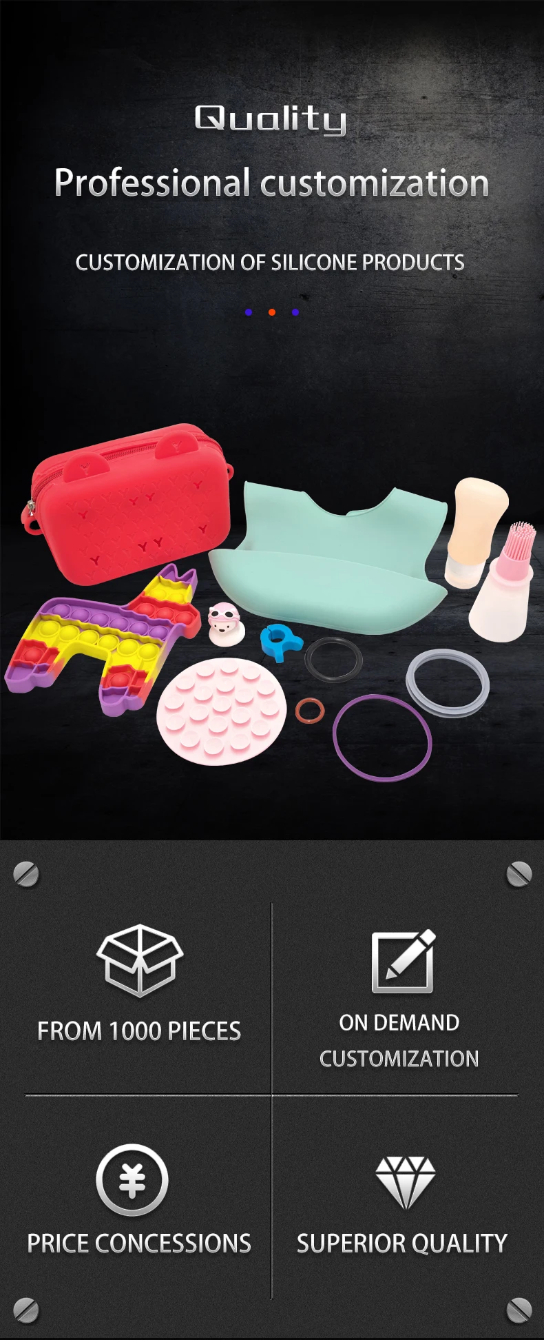 Silicone Rubber Production Custom Liquid Silicone Product Parts OEM/ODM ...