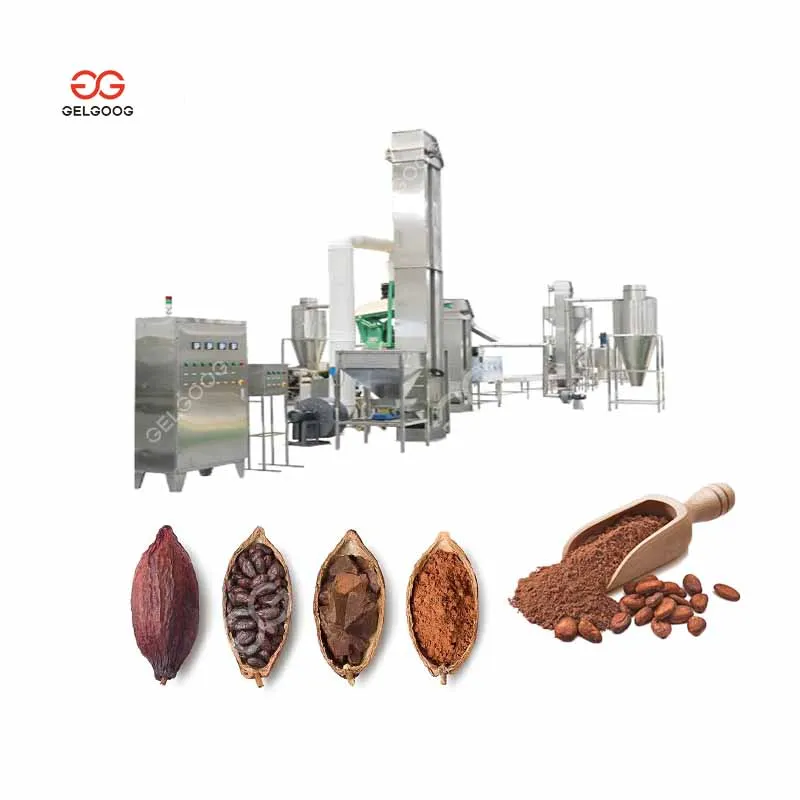 Full Equipment Cacao Grinding Machine De Poudre De Cacao Bean Roasting Grinder Paste Making ...