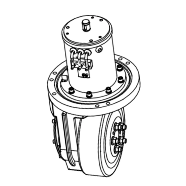 Drive Wheel Assembly 1.1kw Industrial Forklift Wheel For Agv Factory ...