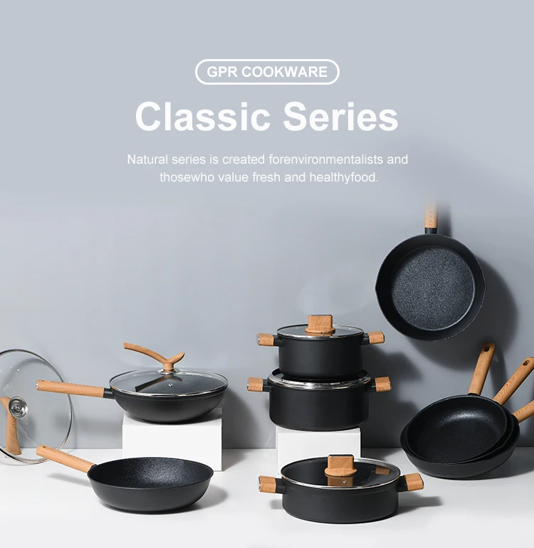 7 Cooking Pot Set Cookware Bakelite Handle Cookware Set Black Bakelite ...