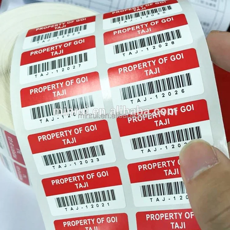 Custom Destructible Serial Number Sticker - Anti-counterfeit