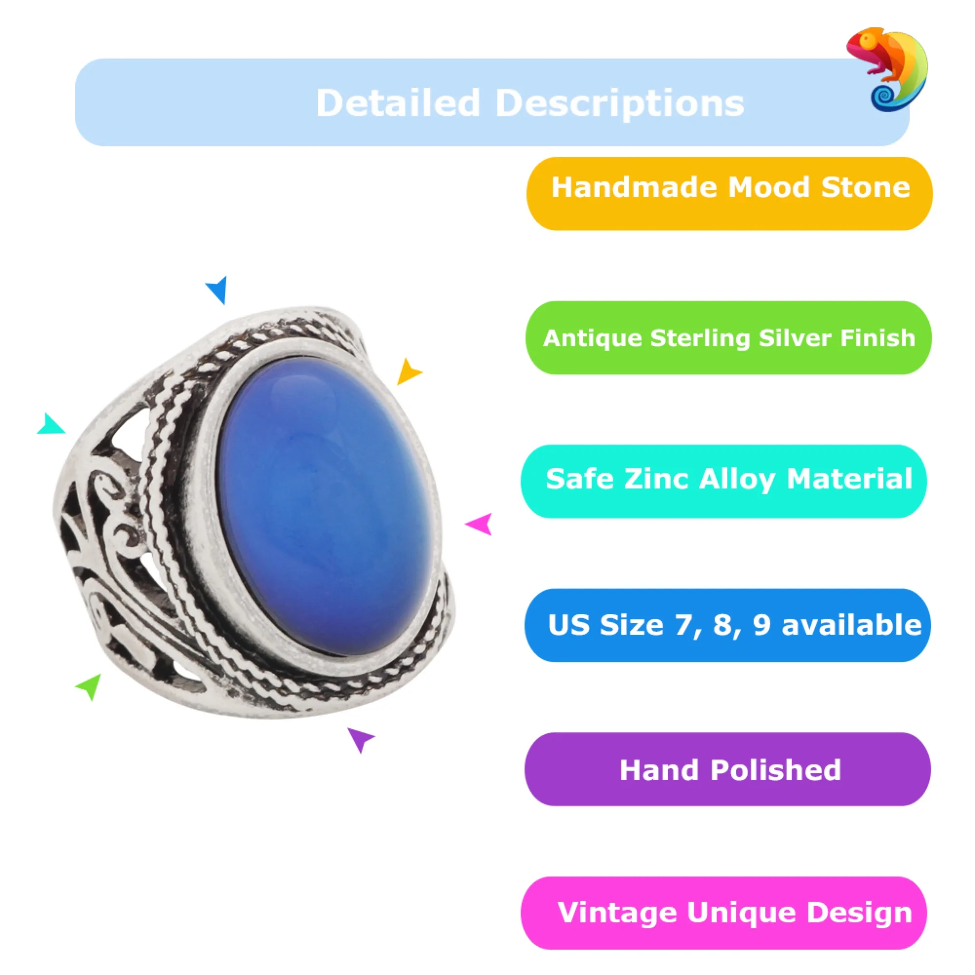 2021 New Design Mood Ring - Modern Jewelry with Color Changes