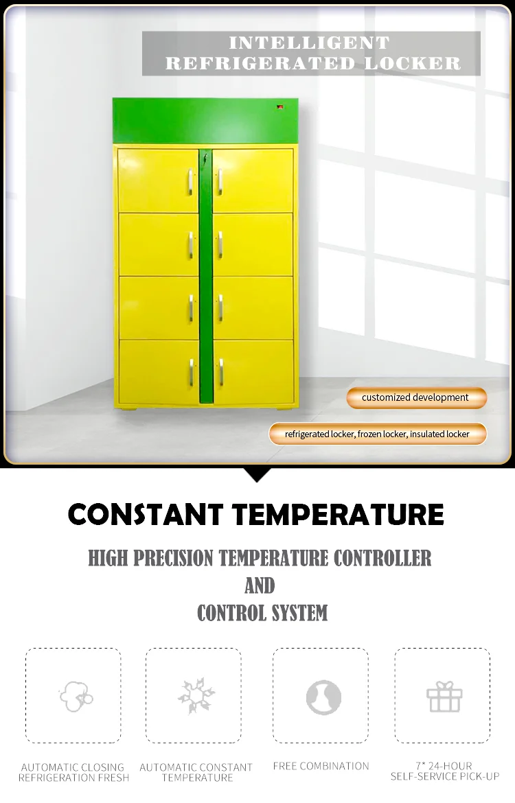 Refrigerated Lockers Contain Individual Compartment Each Column ...