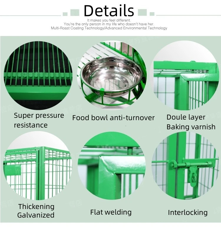 Oem Foldable Stackable Stainless Steel Free Dog Pet Cage And Crates ...