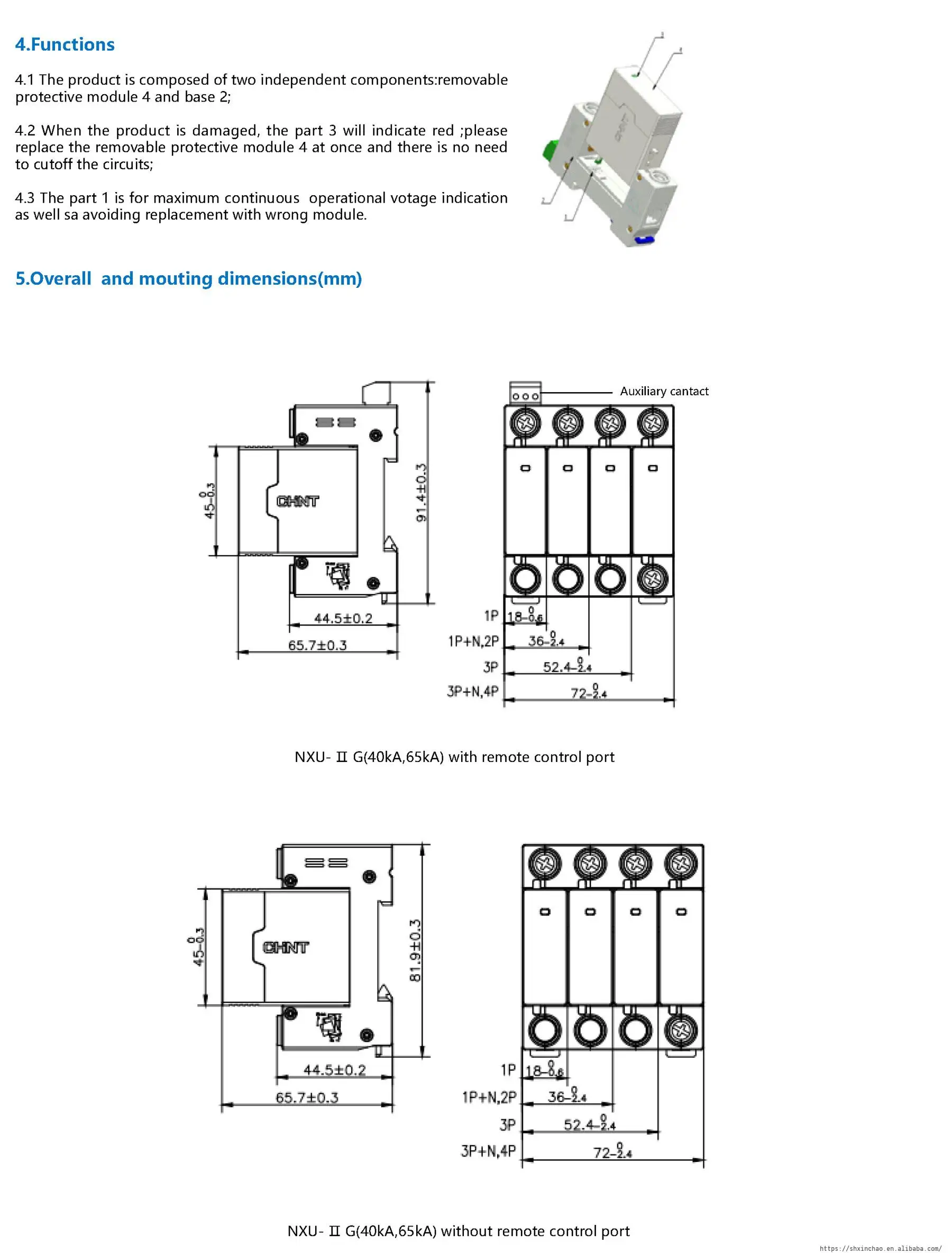 Chint NXU-IIG Surge Arrester - Reliable Protection