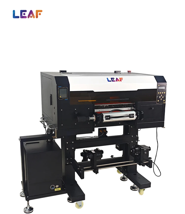 LEAF UV DTF Film Printer I3200HD UV DTF Printer with Laminator 3D Raised Logo Printing 3D ...