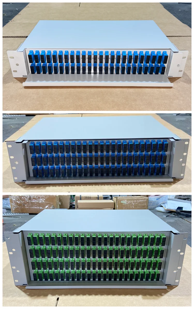 2u Fiber Optic Distribution Frame 48/72 Port Odf Patch Panel Fiber ...