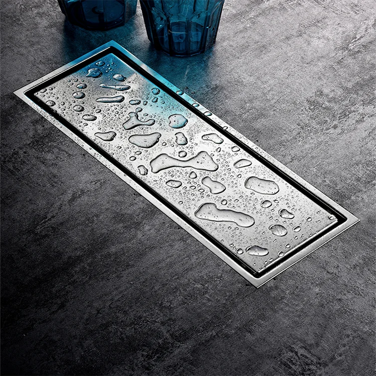 Modern Long Linear Concealed Invisible Tile Insert Bathroom Drainage ...