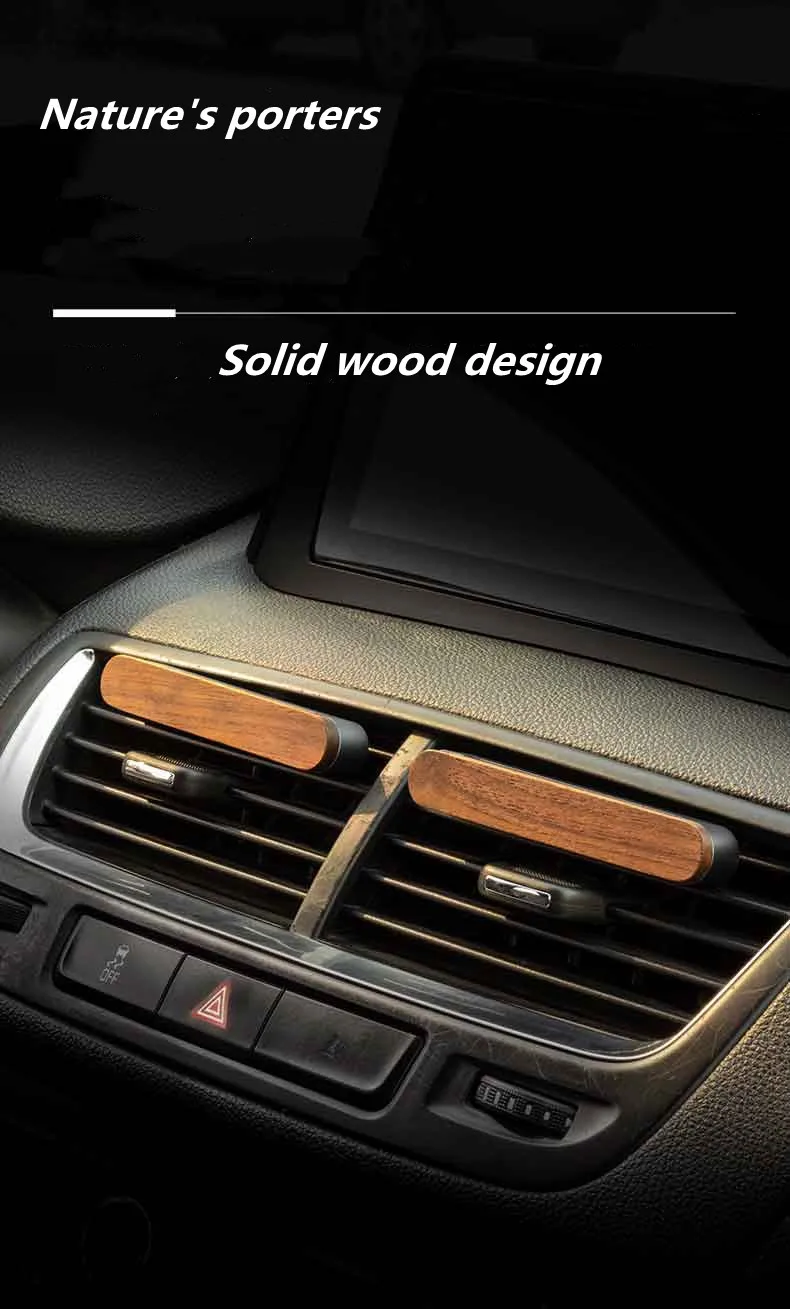 Custom Luxury Aromatic Wood Diffuser - Car Perfume Clip