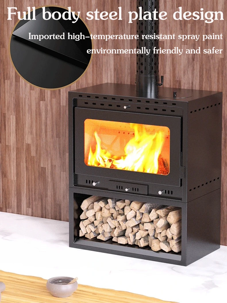 Large Outdoor Indoor Free Standing Corten Steel Fireplace Firewood Stove Burning Heater Wood ...