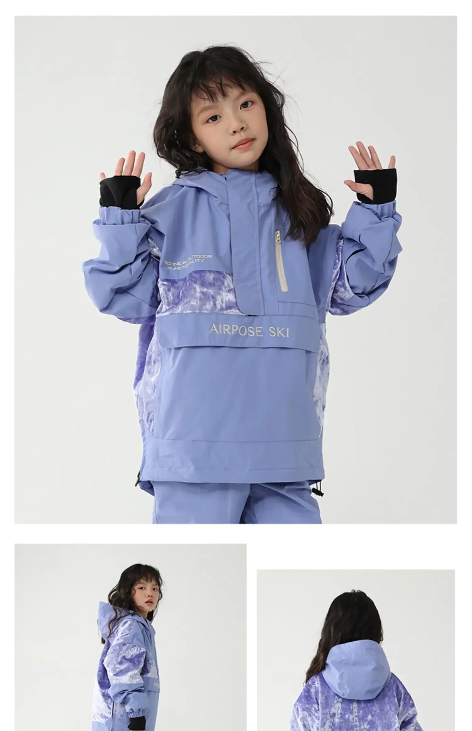 2024 Kids Ski Set Warm Outdoor Snowboard Jacket+Pant Girls Boys ...