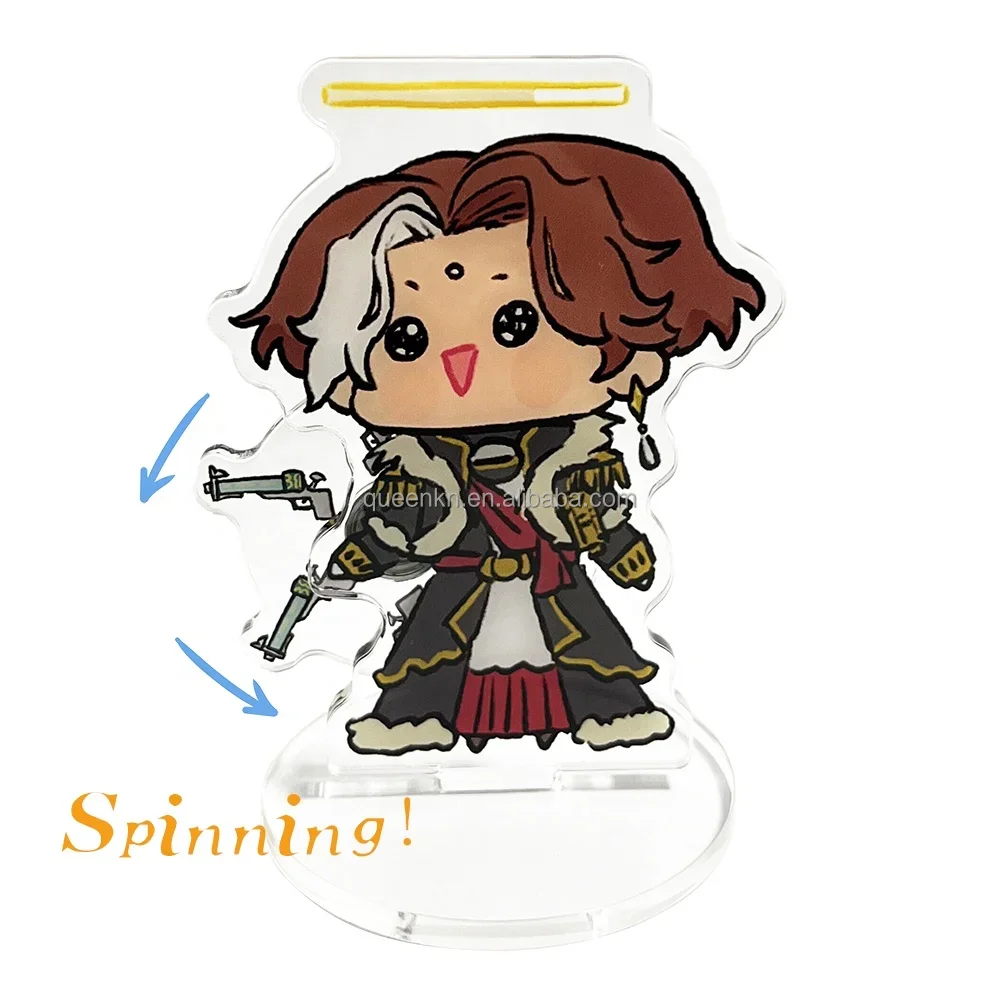 Custom Cartoon Combination Acrylic Spinning Standee