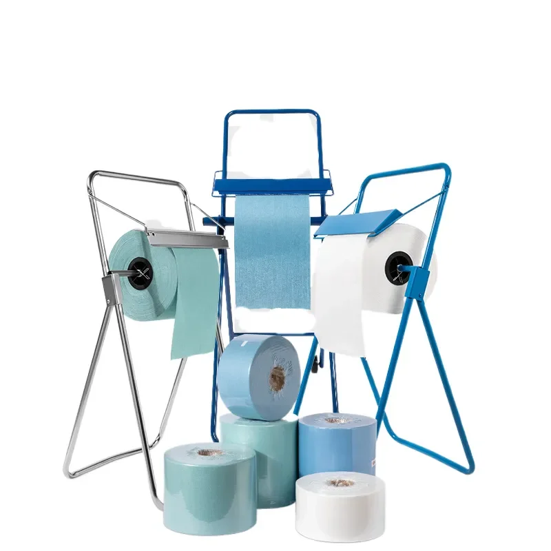 Perforated Industrial Rolls Disposable Paper 30*38cm 60gsm Blue ...