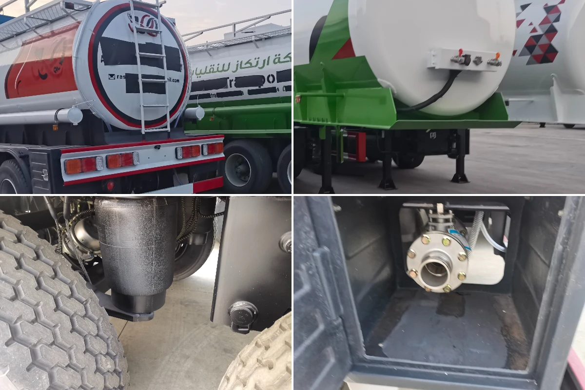 3 Axle 20m3 Concentrated Sulphuric Acid Tank Semi-trailer