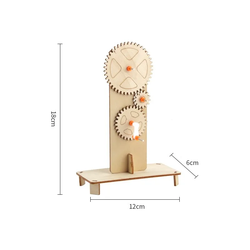 STEM Educational Toys - DIY Wood Gear Linkage Set