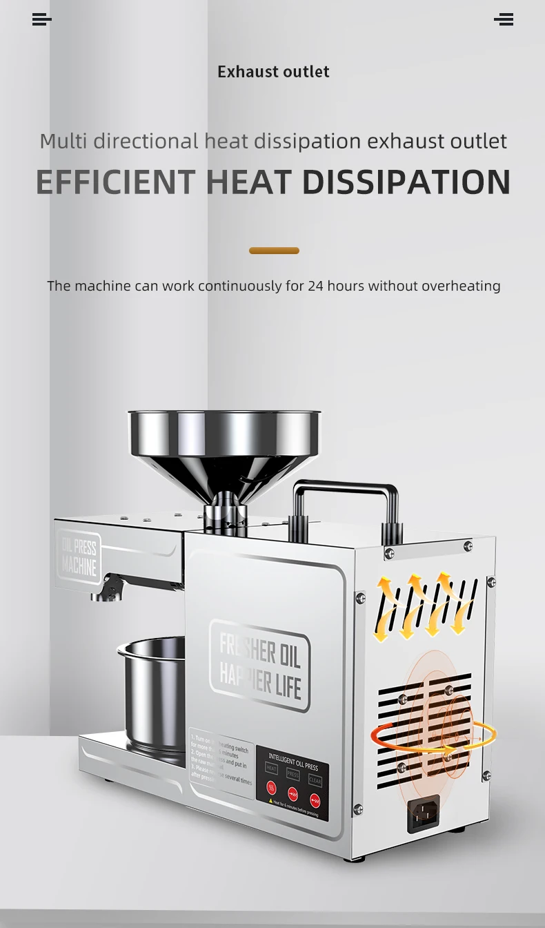 Small Economic and Efficient Edible Cooking Oil Making Automatic Peanut ...