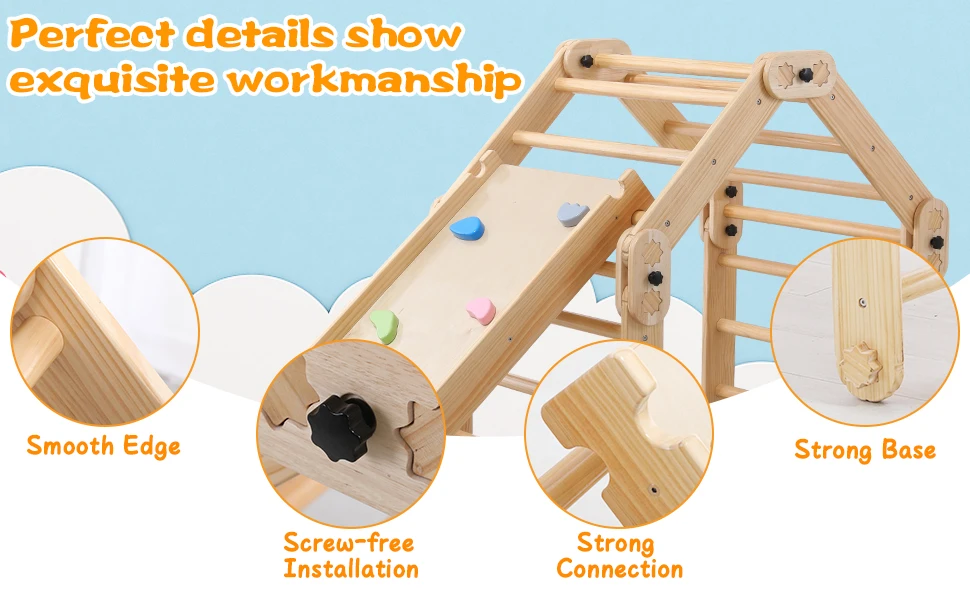 Lm Kids Baby Pickler Climber Montessori Toddler Indoor Playground ...