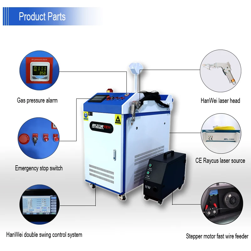 3 In 1 Automatic Cnc Laser Welding Machine With Fiber Laser Generator ...