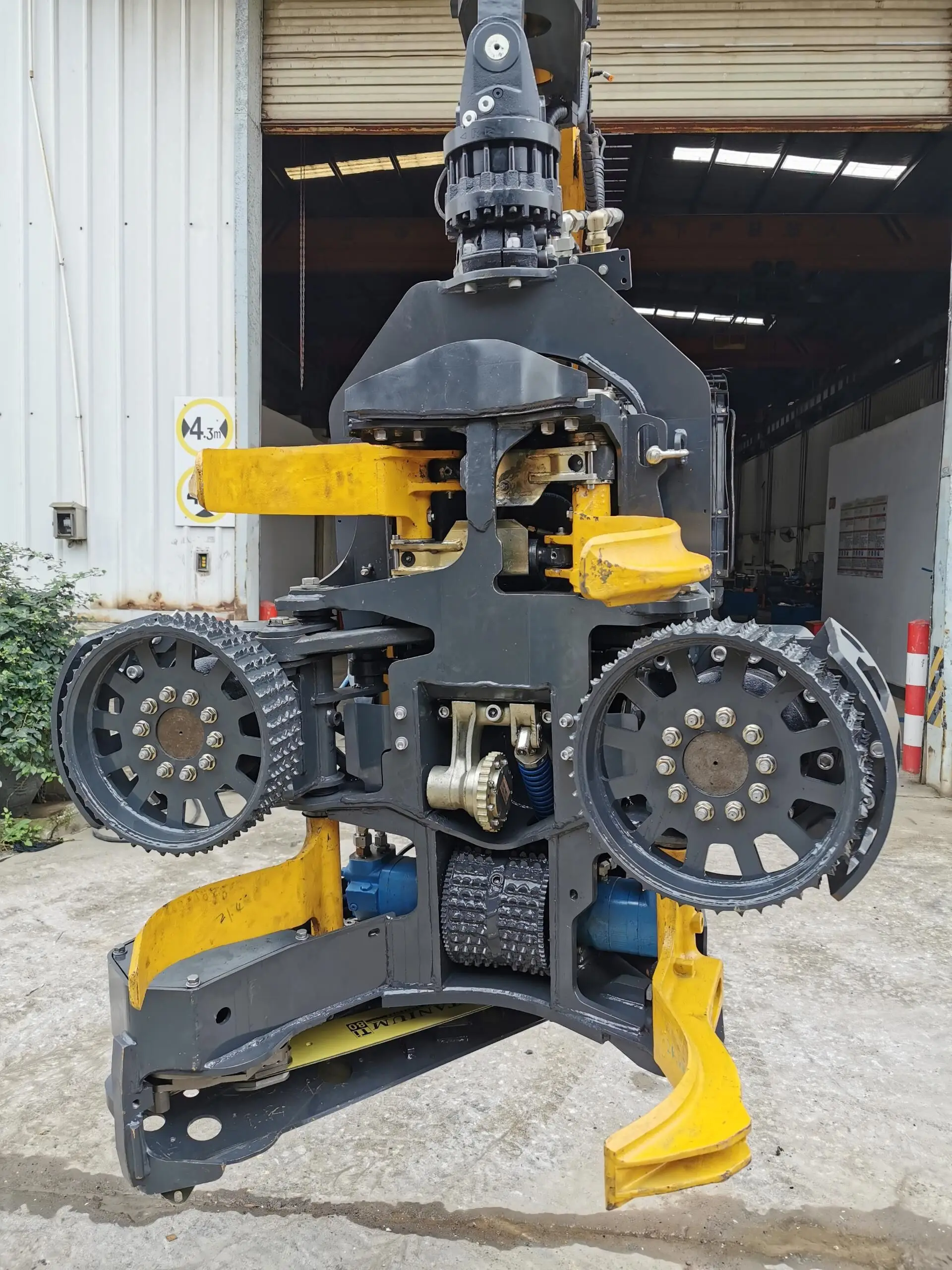 20 Ton Excavator Tree Harvester Head with Automatic Cutting for Logs Up ...