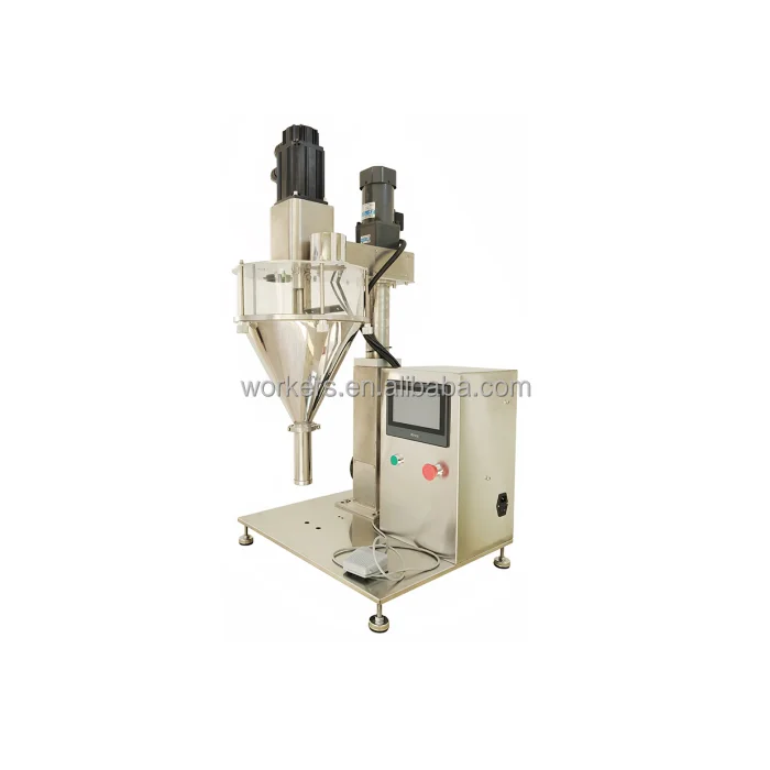 Stainless Steel Semi Automatic 25kg Soy Milk Tea Weighing Bag Powder ...