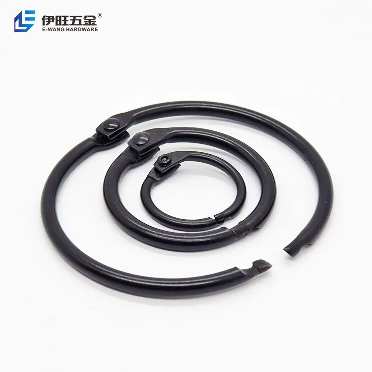 YIWANG Iron Black Binder Rings Loose Leaf Binding Book Rings for Books ...