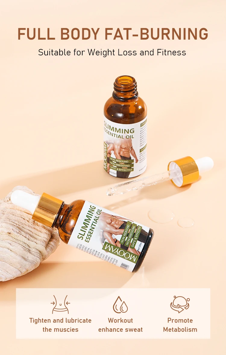 Private Label Cellulite Enhanced Weight Loss Oil for Men & Women