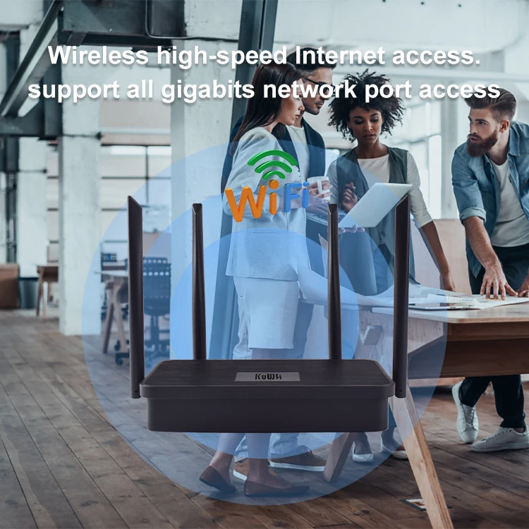 Oem Kuwfi 1200mbps High Speed Wireless Router Gigabit Port 64users Low ...