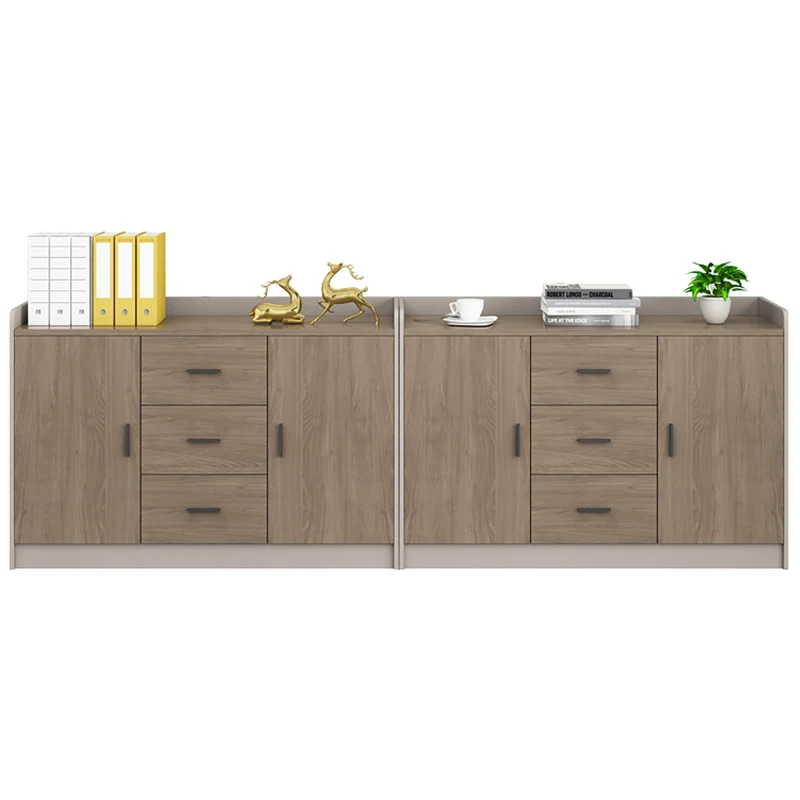 Office Workstation Furniture Modular Wood Organizer File Storage Double ...