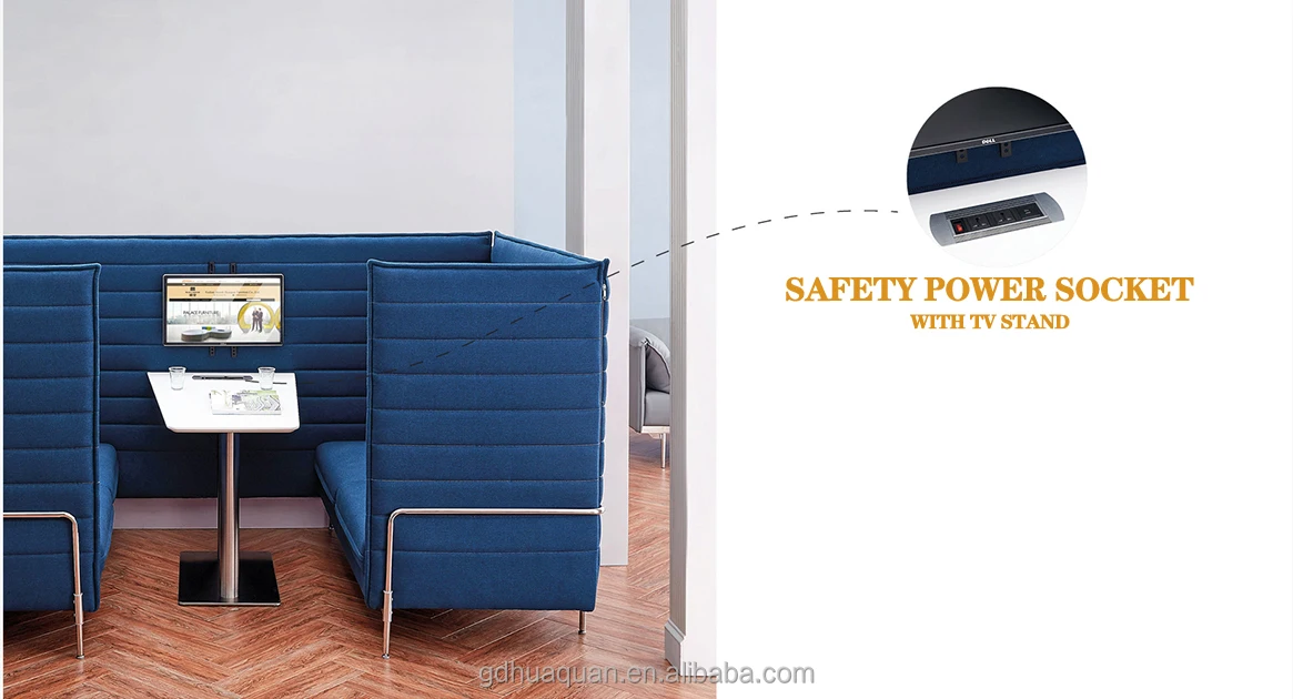 Modern Office Sofa Set - New Design Modular Fabric Reception Sofa Pods ...