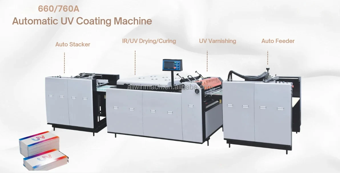 Automatic Model Uv Coating and Curing Machines for Paper Sheet Fed Uv ...