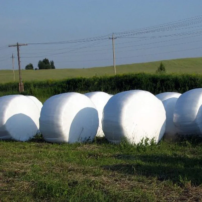 silage bale wrap forage baler wrap Agriculture PE Wrap Plastic Silage ...