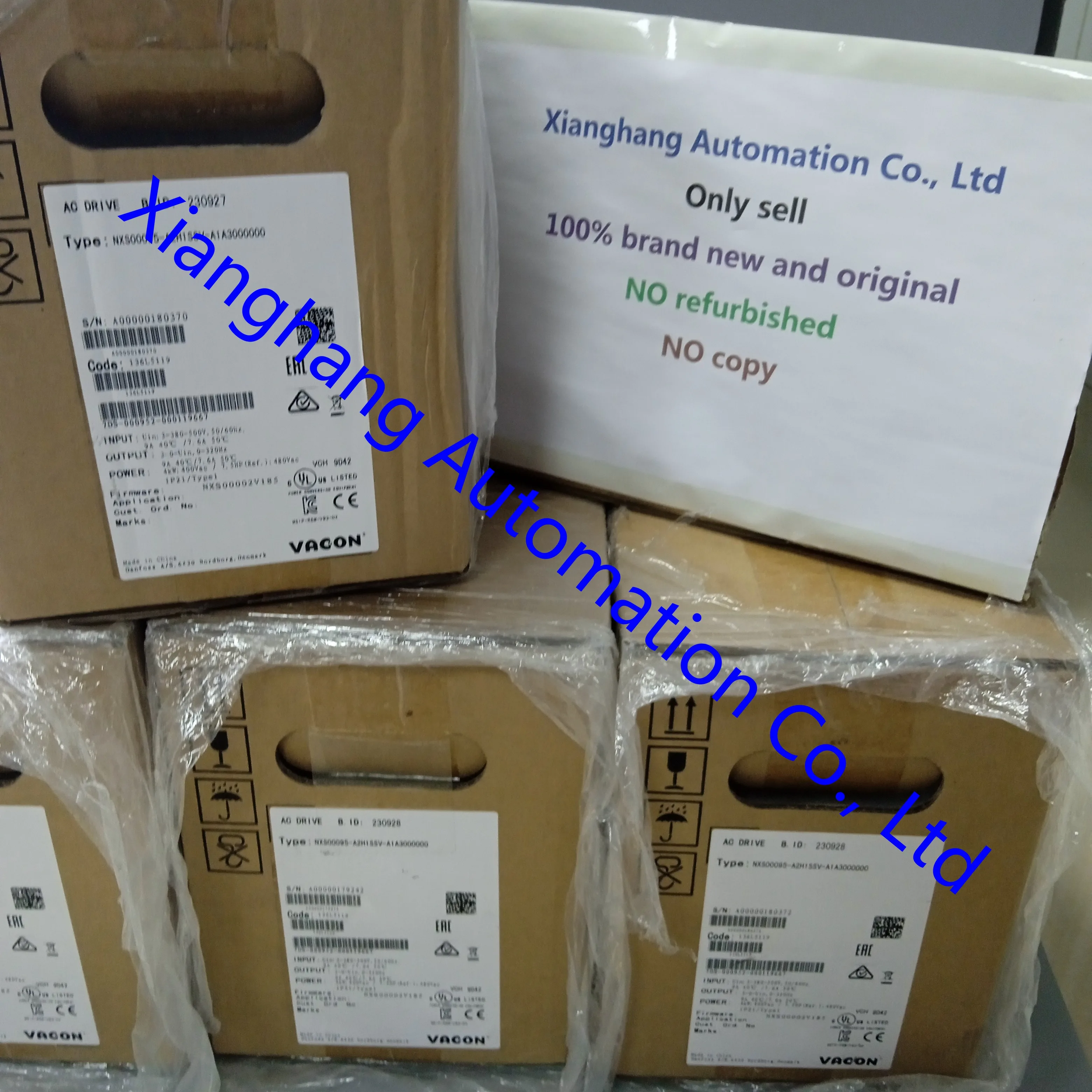 100% Original Brand New Vacon Inverter Vacon0020-3l-0001-4 Vacon0020-1l ...