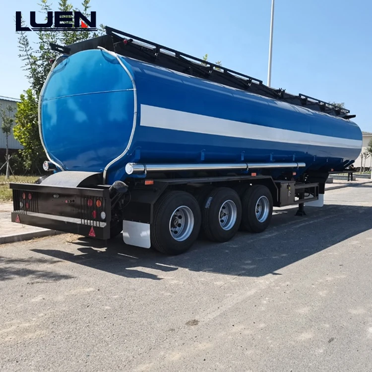 Aluminum Alloy Pneumatic Subsea Valve3 Axle 13t Gasoline Tanker Diesel ...