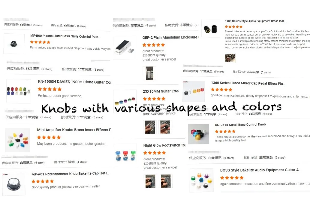 Volume Control Knob Audio Plastic Potentiometer Set Screw