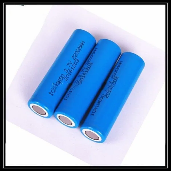 Rechargeable 3.7v Cylinder Lithium Ion 2000mah 2200mah 2600mah 18650 Batteries With Ce Un38.3 ...