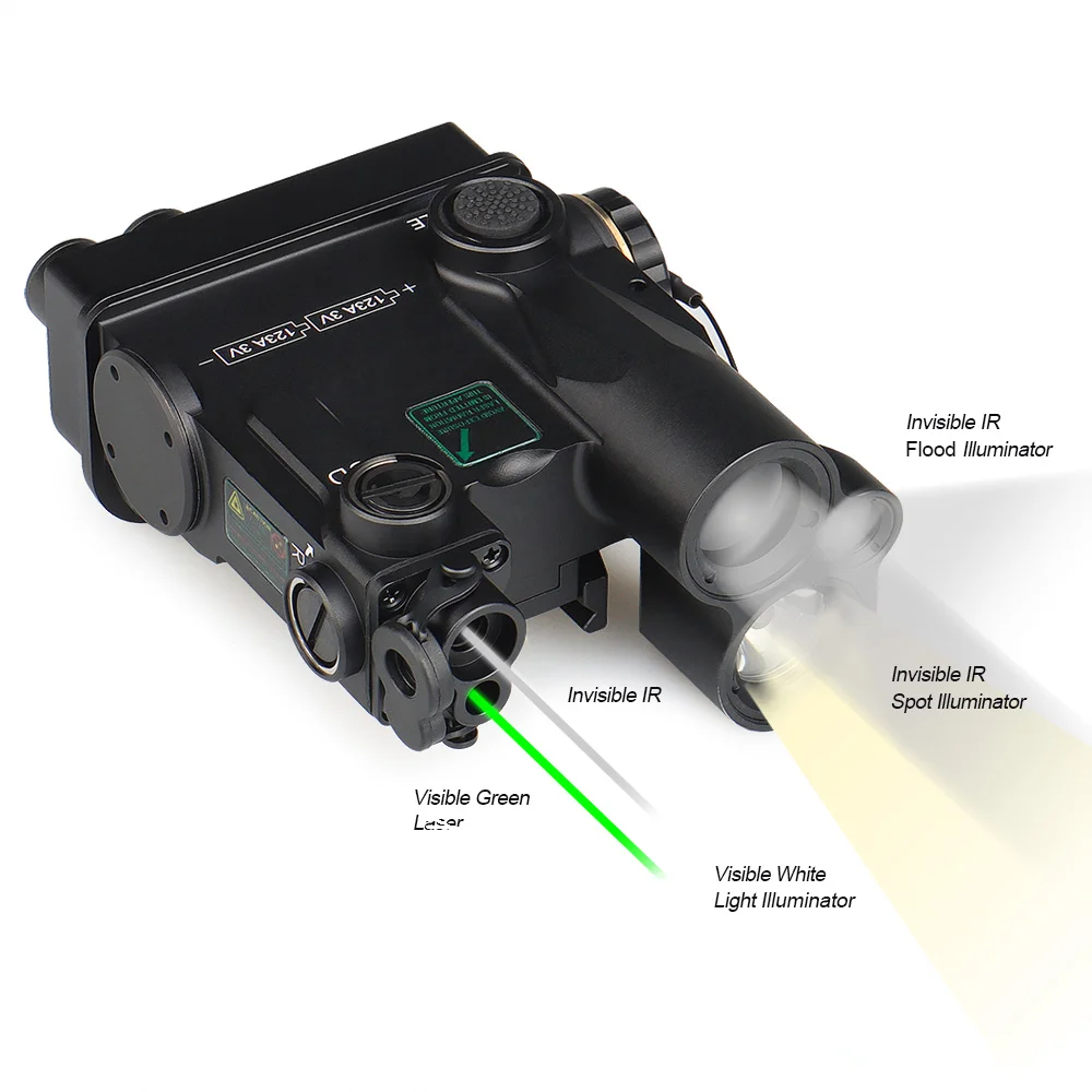 Green Sight Light DBAL-A4 DUAL BEAM AIMING Tactical Combo Flashlight ...