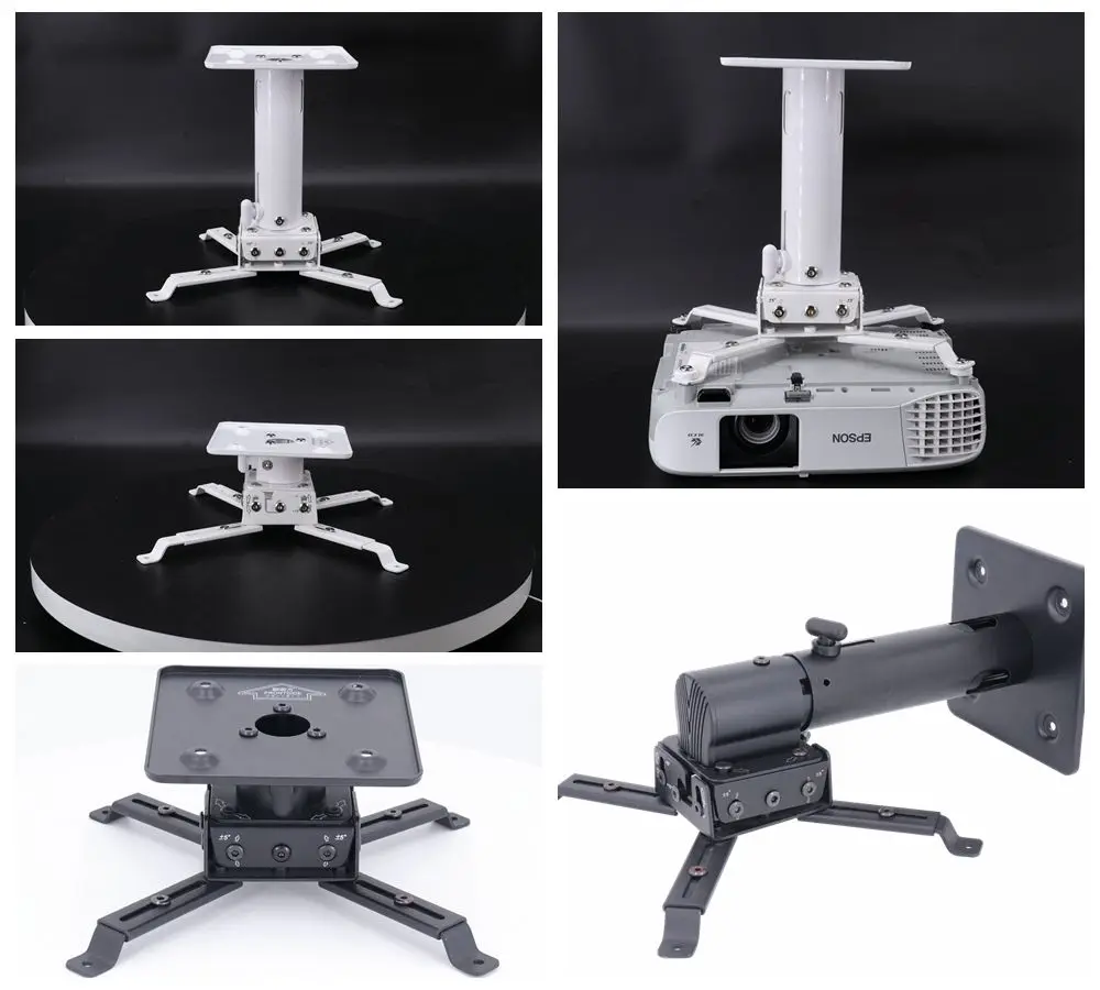 Ceiling Mount Universal Adjustable Tilting 360 Degree Long Throw ...