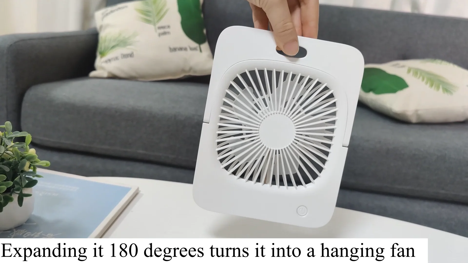 Foldable Portable Rechargeable Electric Fan Personal Hanging Silent ...