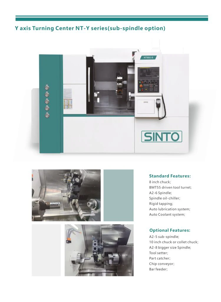 SINTO NT650-S 4-Axis Turning Center with Y-Axis & Driven Tool Turret