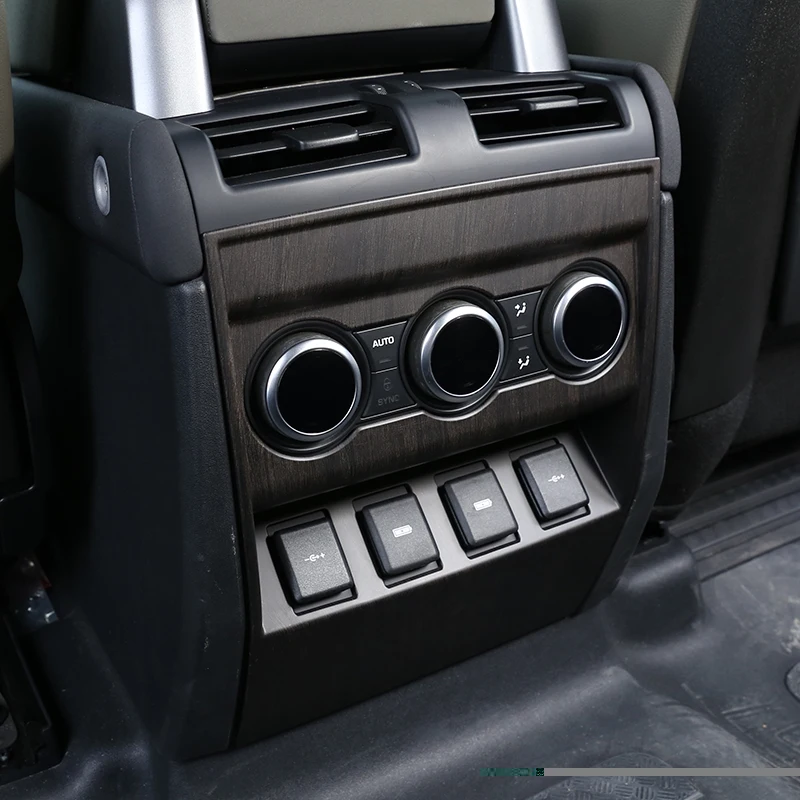 For Land Rover Defender 110 20 Abs Chrome Car Armrest Box Back Row Air ...