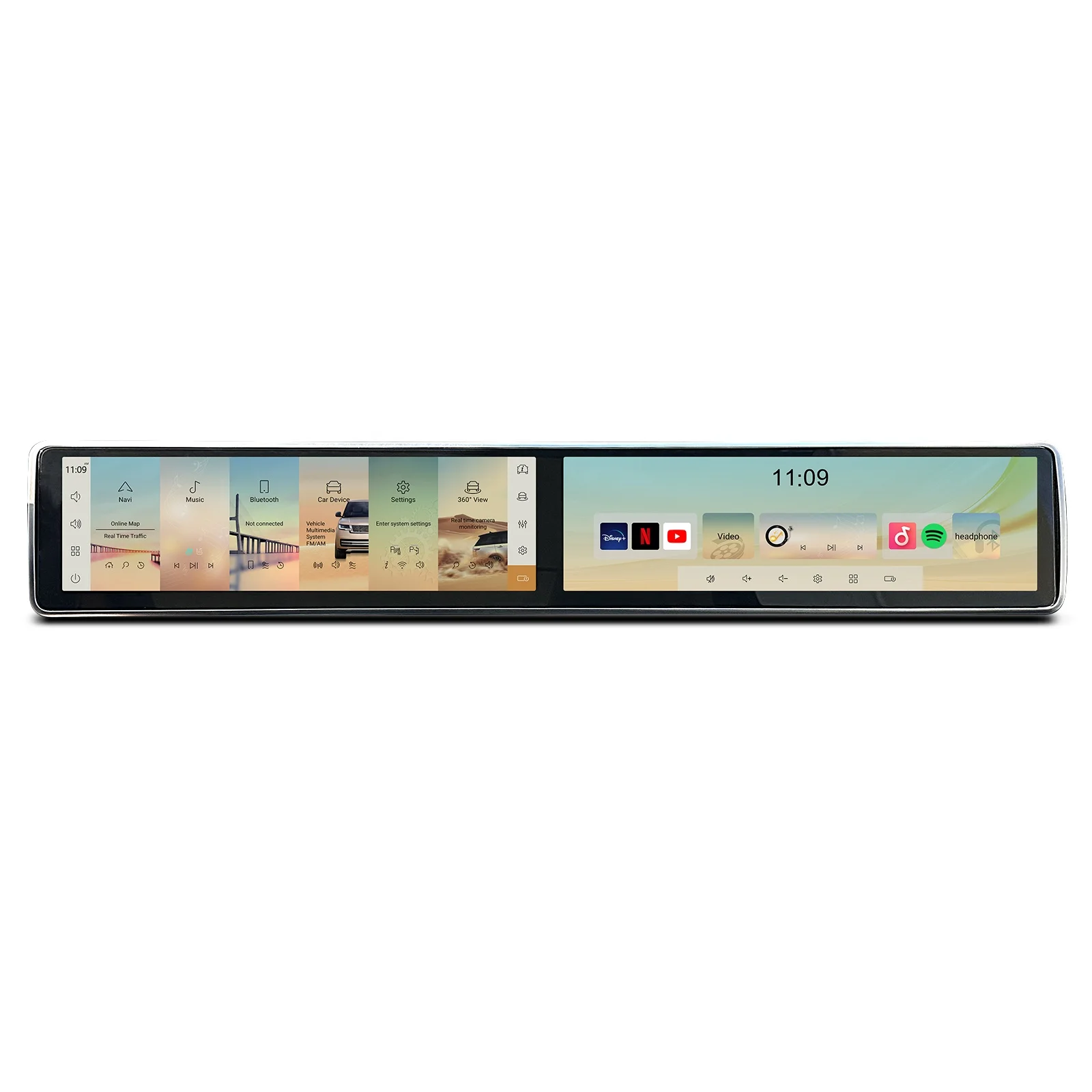 Xtrons Fully Laminated Dual Screen Series 2x12.3'' / 2x15.5'' For Land ...