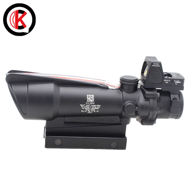 Optical Scope Acog 5x35 Red Cross Fiber Optics Sight Rmr Red Dot Scope ...