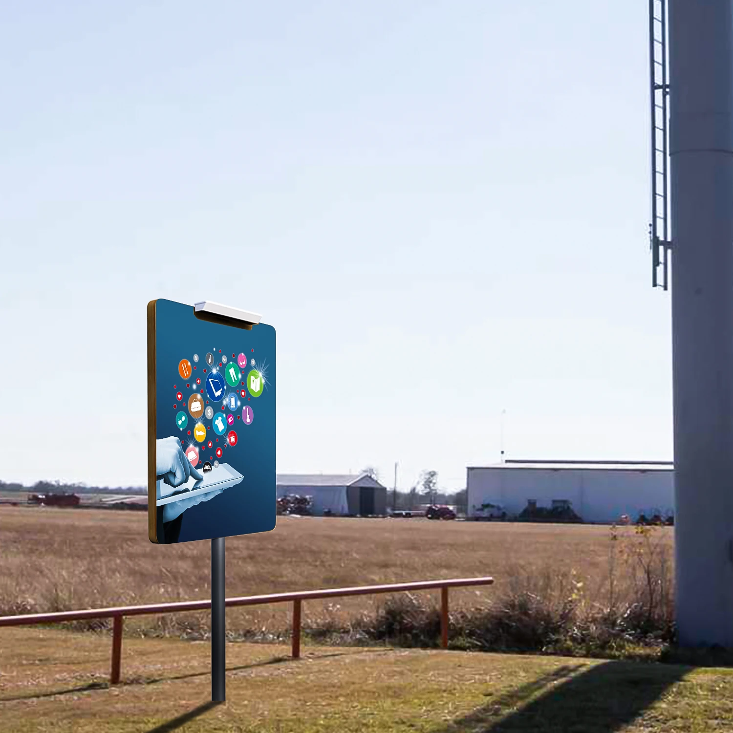 Eshine Solar All In One Design Waterproof Garden Lamp Outdoor Led Flood ...