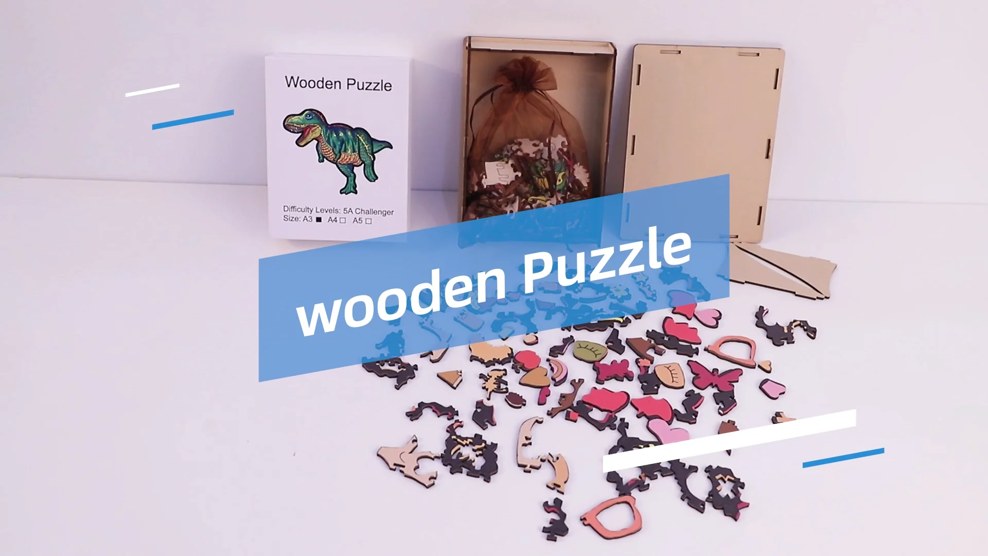 Multiple Shape Wooden Puzzle With Shapes Wooden Animal Puzzle Game 3d ...